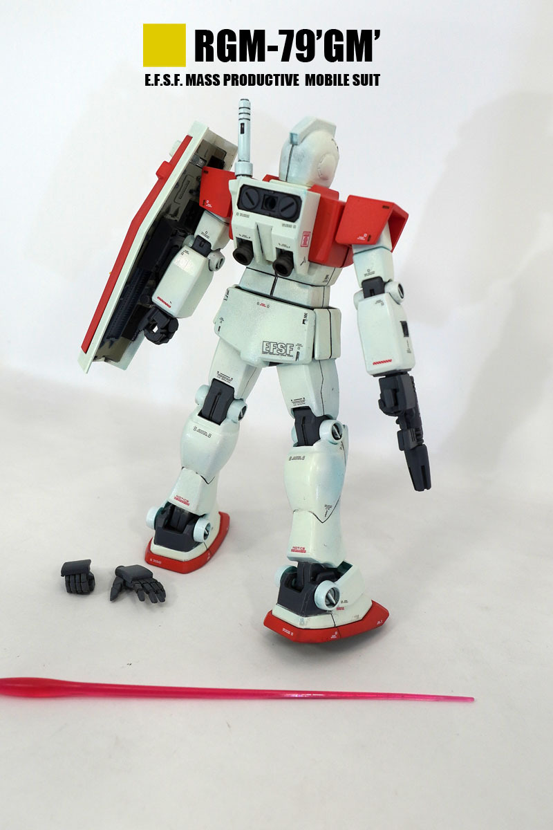 Yahoo オークション 全塗装完成品 Hguc 1 144 ジム 塗装済み完成品