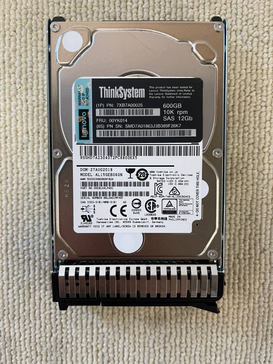 Yahoo!オークション - Lenovo 00YK014 600GB 10K SAS 12G DS 2.5インチ...