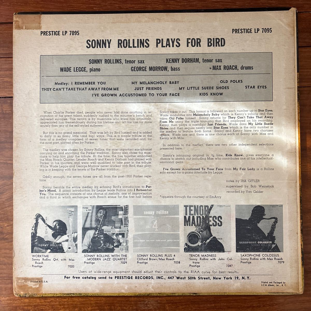 Yahoo!オークション - Rollins Bird Plays Sonny Rollins Quintet With...