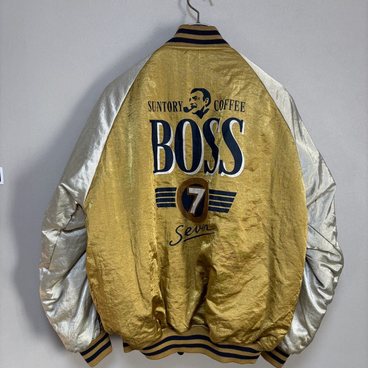 90s BOSSジャン ボス リバーシブル 金プレート MA-1 スカジャン リバーシブル 古着 ブルゾン ヴィンテージ(Lサイズ)｜売買されたオークション情報、yahooの商品情報を ...