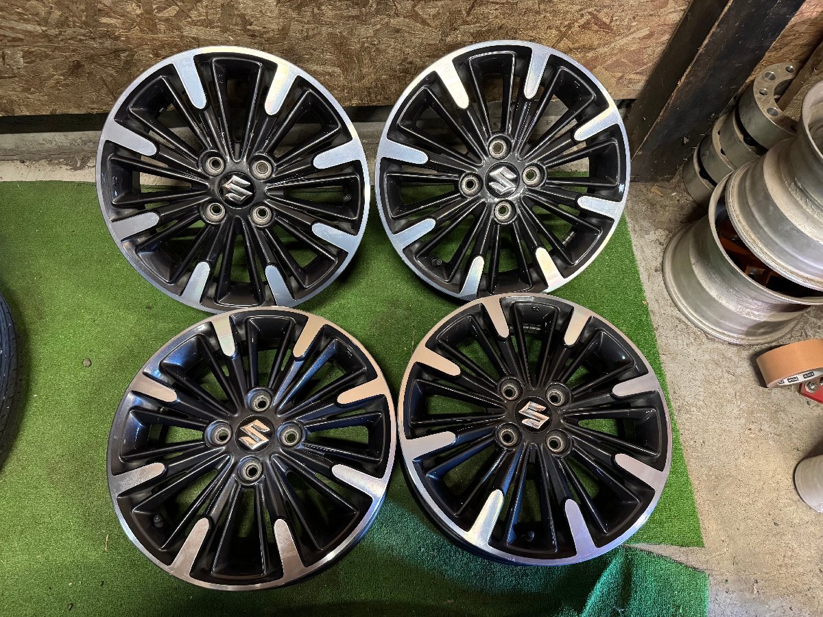 SUZUKI スペーシアカスタム 純正 15インチ 4.5J +45 PCD100 4H ホイール 4本セット H47(純正品)｜売買されたオークション情報、yahooの商品情報をアーカイブ ...