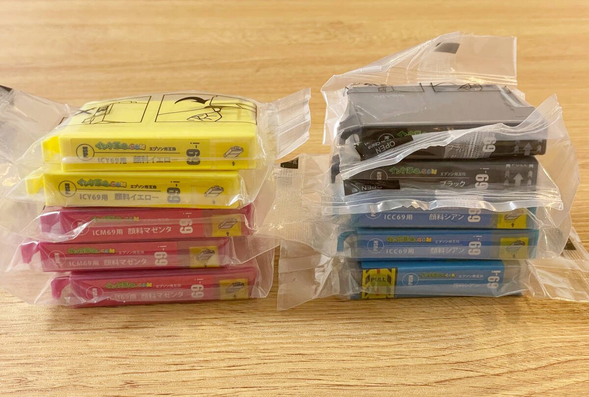 Yahoo!オークション - EPSON 純正インク ICC69 ICY69 各1個・インク革...