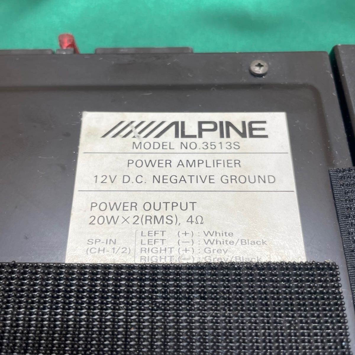 Yahoo!オークション - レア アルパイン No. 3513S 2ch パワーアンプ DC...