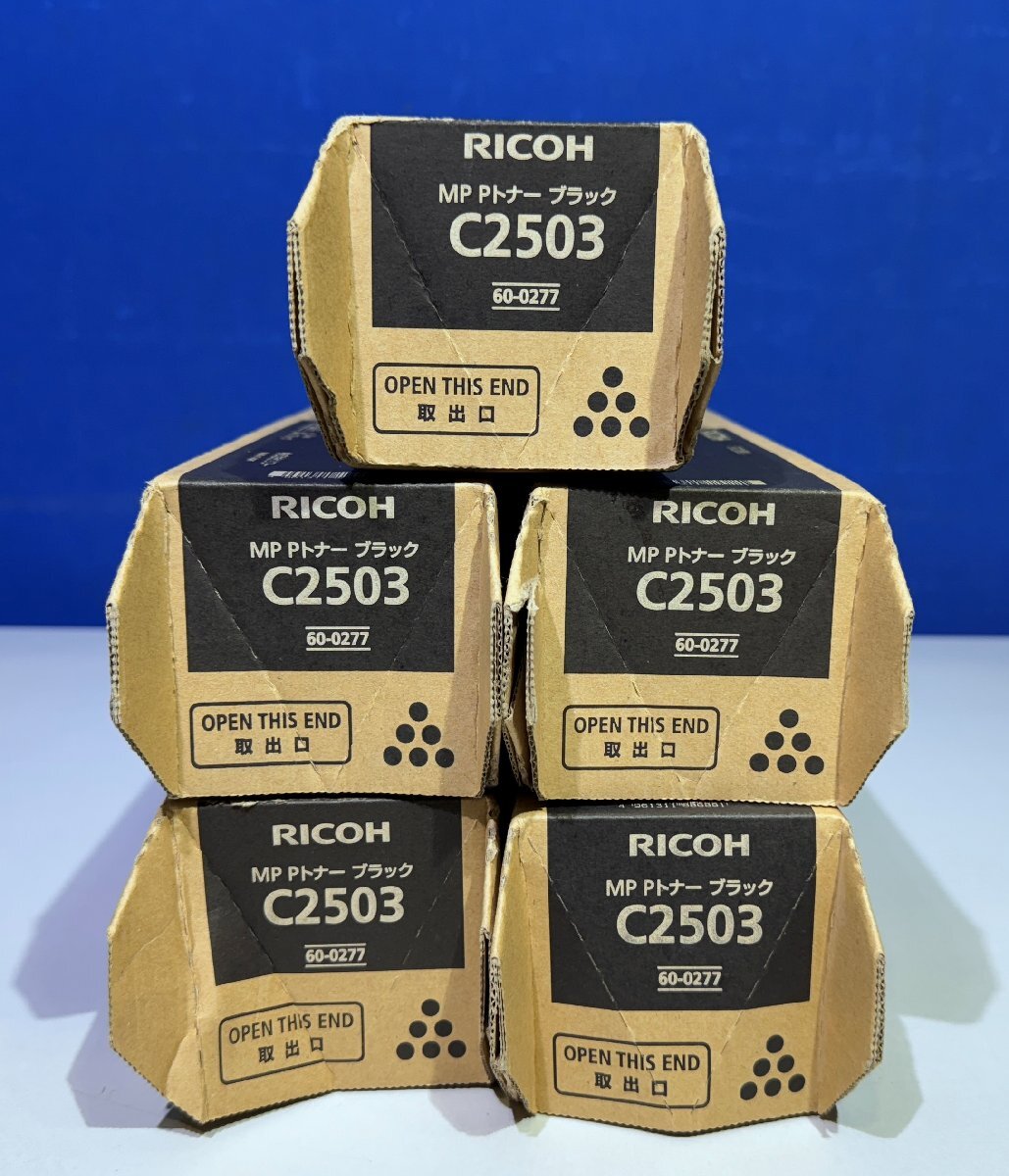 越谷発 RICOH MP Pトナー C2503 純正 トナー ブラック5本セット 36525(リコー)｜売買されたオークション情報、yahooの商品情報をアーカイブ公開 - オークファン ...