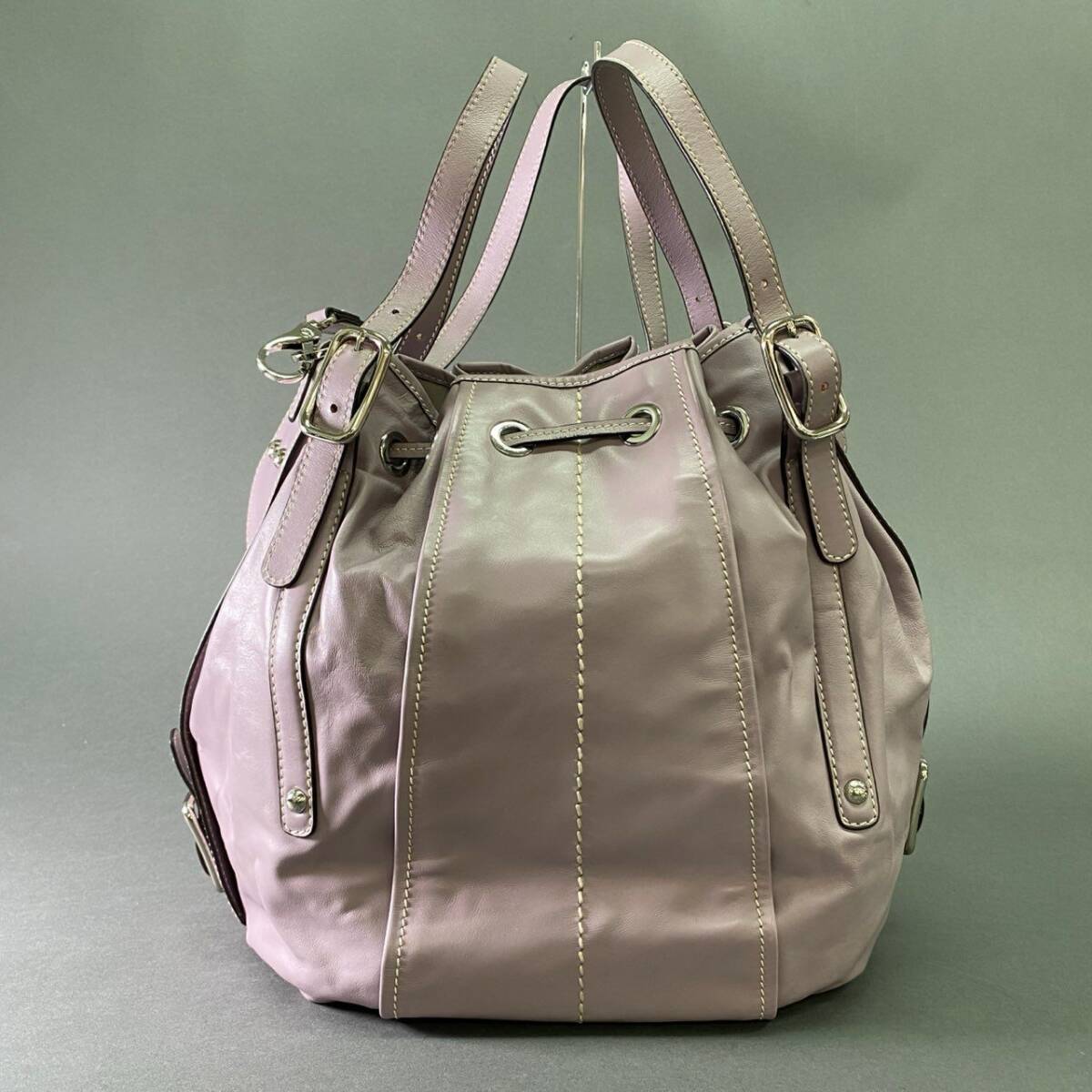 Yahoo!オークション - Hl10 TOD'S トッズ 2WAY トートバッグ ショルダ...