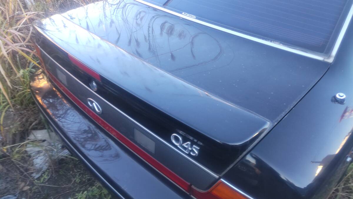 Yahoo!オークション - Q45 g50 インフィニティ 純正 リアウイング トラ...