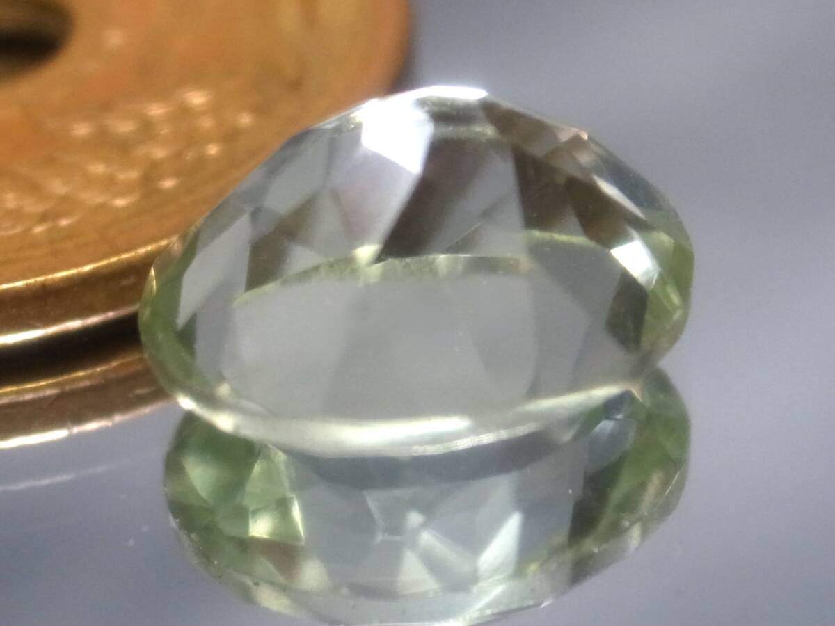 Yahoo!オークション - 3.69ct 新品・天然グリーンアメシスト ブラジル...