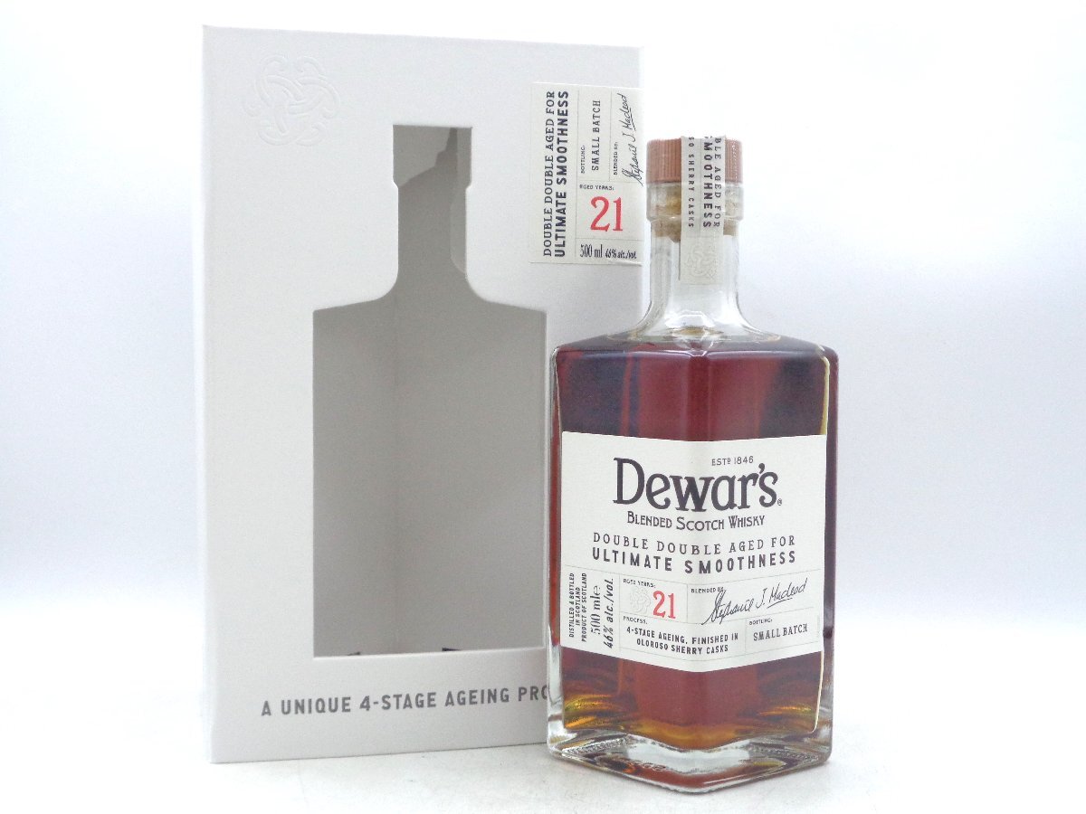 Yahoo!オークション - 同梱不可 1円～新品【6本セット】Dewar's 21年 D...