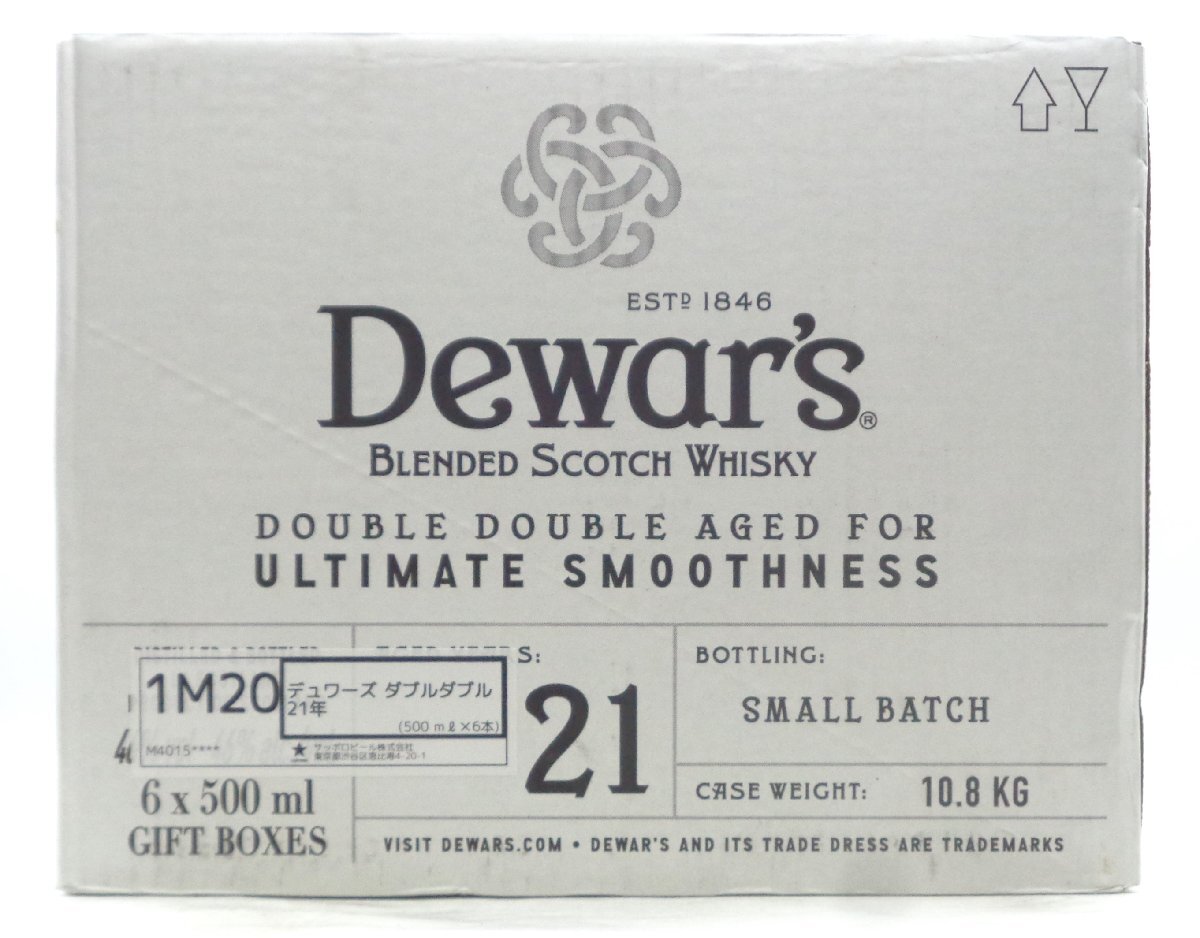 Yahoo!オークション - 同梱不可 1円～新品【6本セット】Dewar's 21年 D...