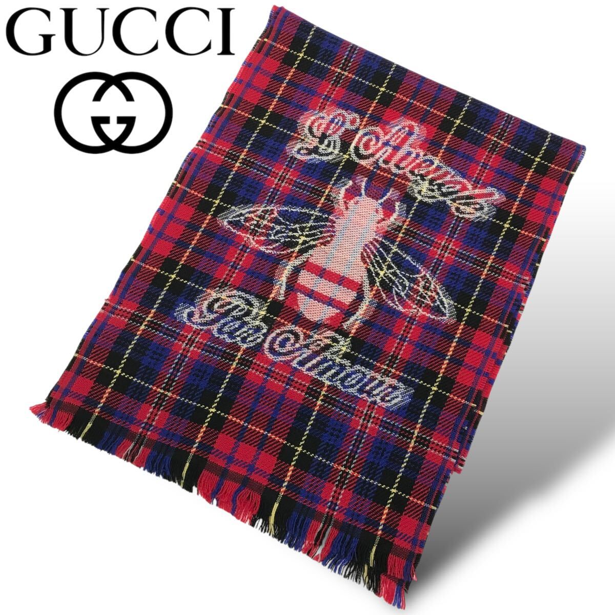 Yahoo!オークション - t88 美品 GUCCI グッチ ウール BEE ビーモチーフ...