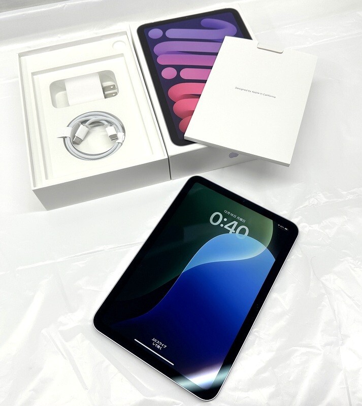 1000円スタート apple iPad mini A17Pro Wi-Fi 128GB パープル A2993 MXN93J/A シリアル：T0G2TF764V 箱/充電器付属/ WHO ...