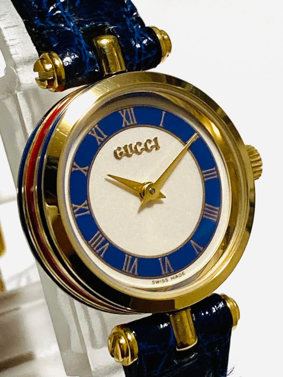 上品なファッション 172【美品】GUCCI グッチ時計 箱付き ブルー 上品なファッション 172【美品】GUCCI グッチ時計 箱付き ブルー