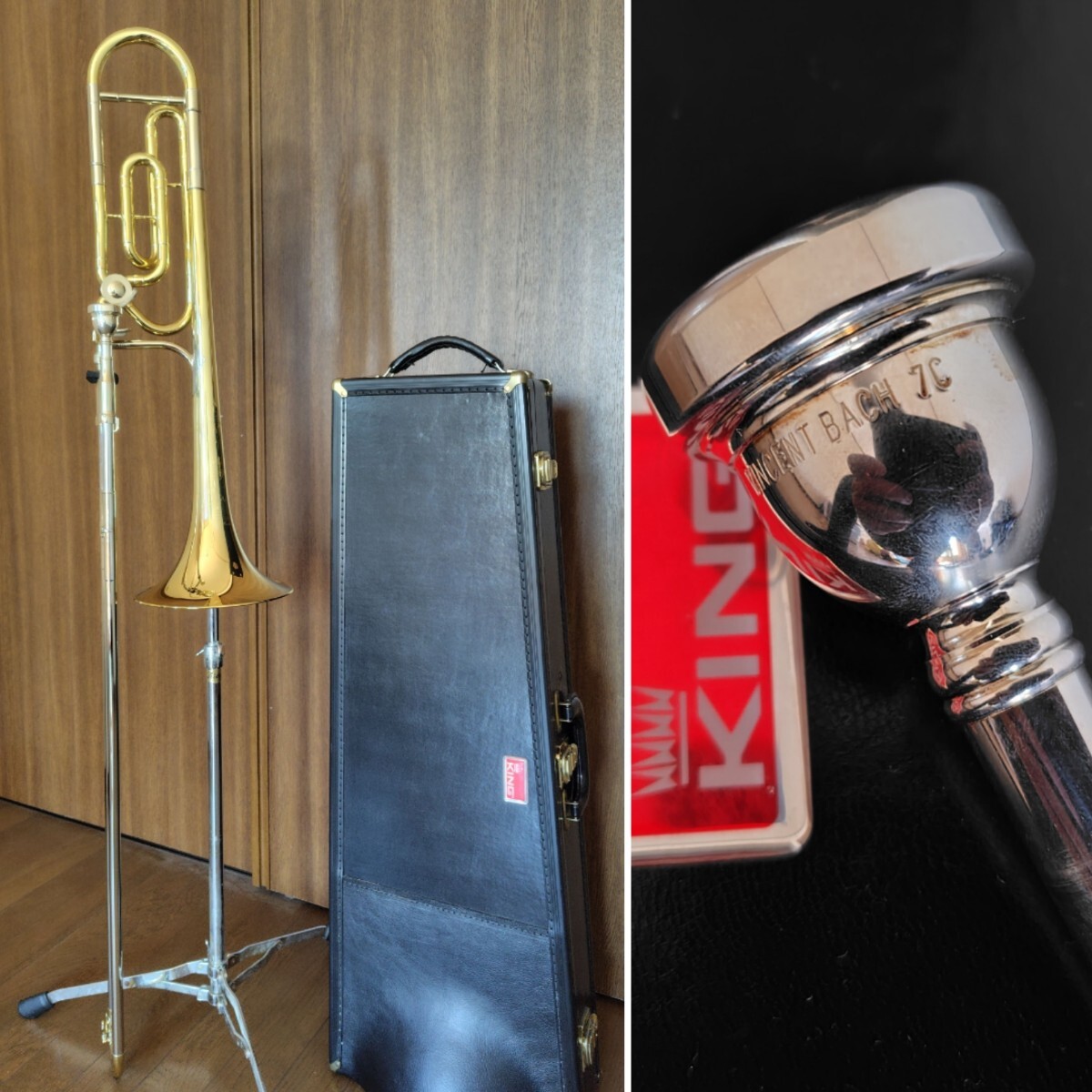 KING 3BF 中古☆トロンボーン キング 細管(テナーバストロン KING 3BF 中古☆トロンボーン キング 細管(テナーバストロン