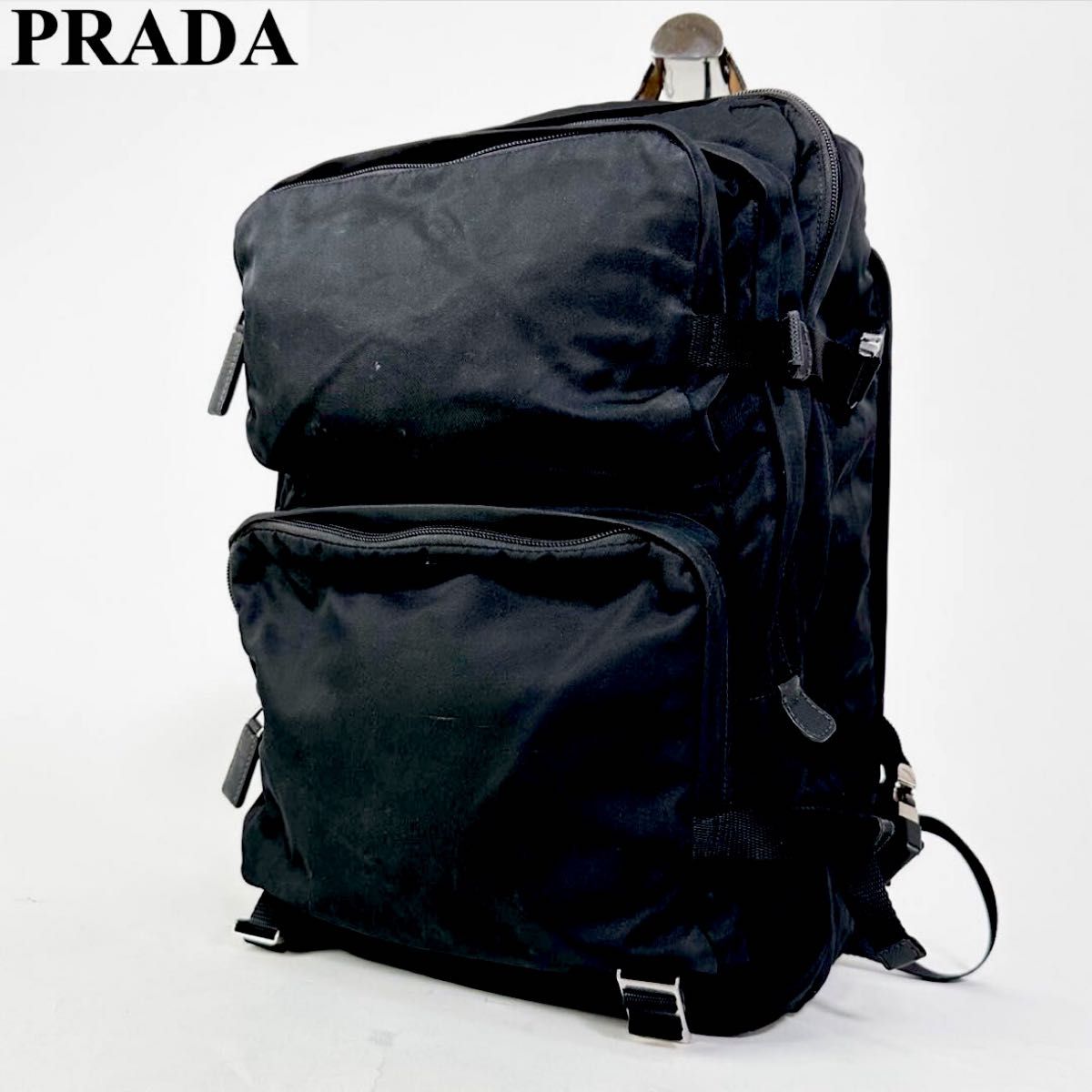 PRADA プラダ 2VZ001 リュックサック バックパック ナイロン 黒 PRADA プラダ 2VZ001 リュックサック バックパック ナイロン 黒