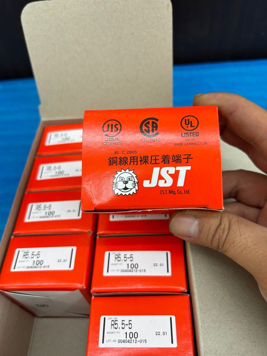 Yahoo!オークション - 8-12-24-1 JST 裸圧着端子 丸形 (R形) R5.5-5 10...