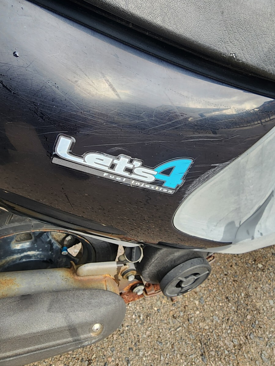 Yahoo!オークション - JUNK スズキ SUZUKI Let’s4 原付自転車 4サイ...