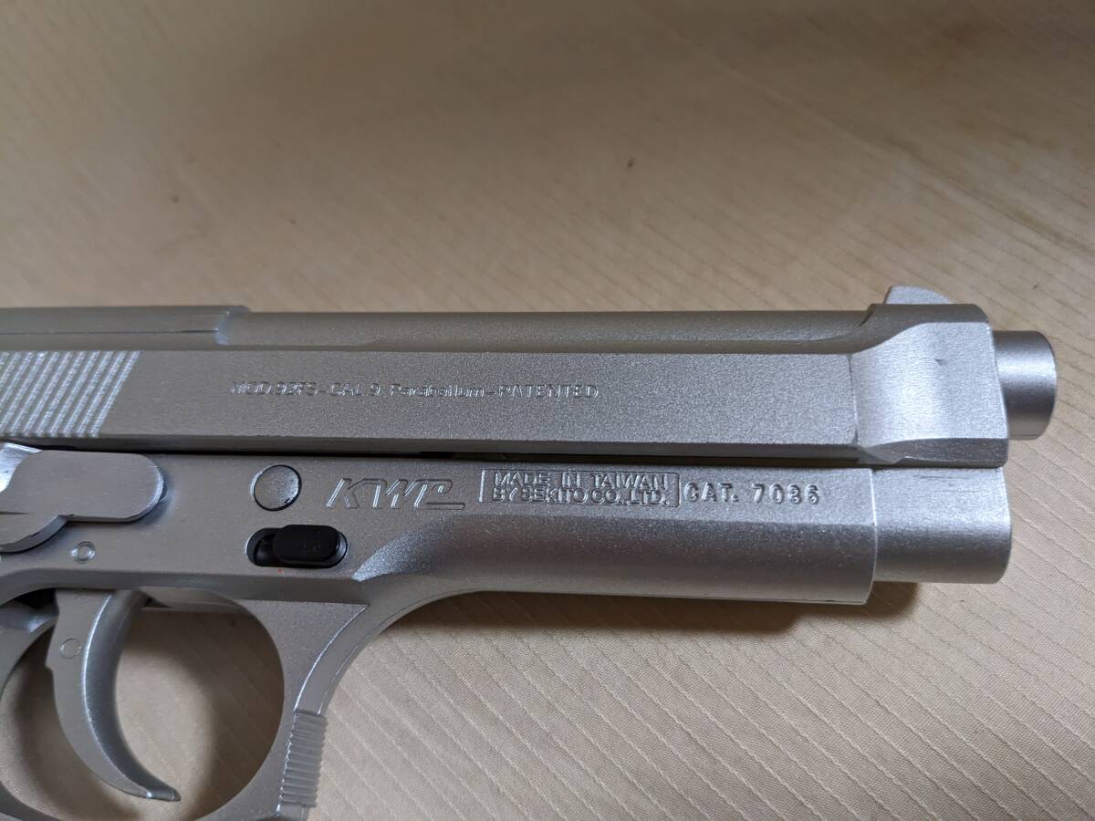 Yahoo!オークション - KWC エアーガン ベレッタM92FS シルバー...