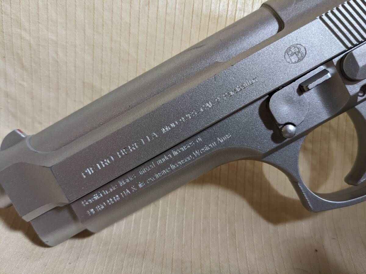 Yahoo!オークション - KWC エアーガン ベレッタM92FS シルバー...