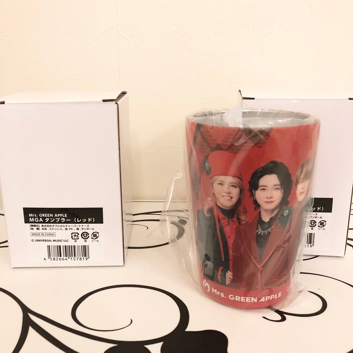 Mrs GREEN APPLE ローソン タンブラー レッド からあげクン Mrs GREEN APPLE ローソン タンブラー レッド からあげクン