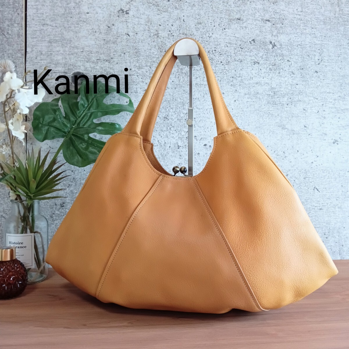 Yahoo!オークション - 良品 カンミ KANMI ヴィンテージ 本革 レザー が...