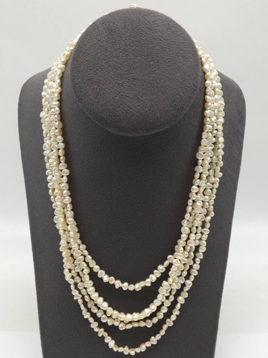 Yahoo!オークション - 1202-503MND0 ネックレス パール Pear 留め具 si...