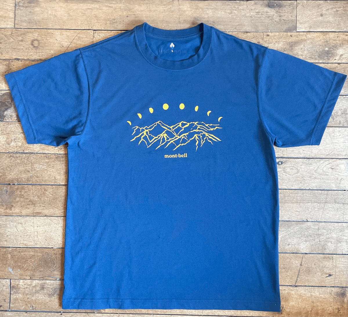 Yahoo!オークション - モンベル mont-bell Tシャツ 半袖 Lサイズ ネイ...