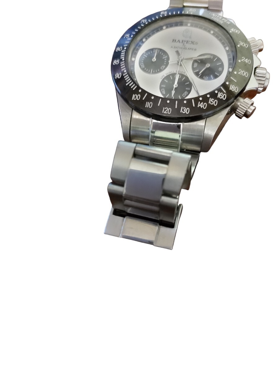 BAPEX サルマリーナ 自動巻き デイトナタイプ パンダ 腕時計 BAPEX サルマリーナ 自動巻き デイトナタイプ パンダ 腕時計