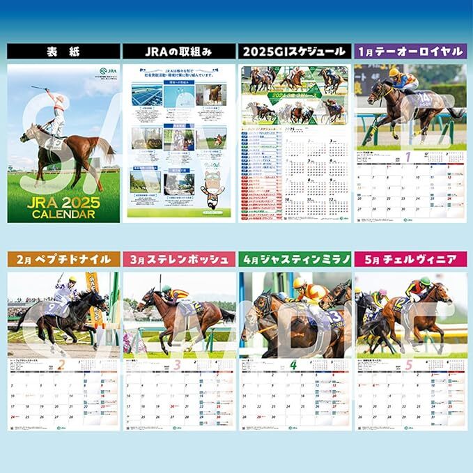 Yahoo!オークション - 2025年 JRAカレンダー 壁掛けタイプ(B3版縦)