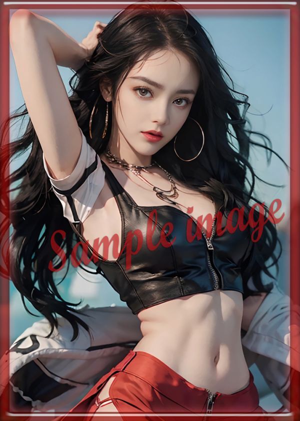 Yahoo!オークション - N レザーコルセット美女 高画質 A4 イラストアー...