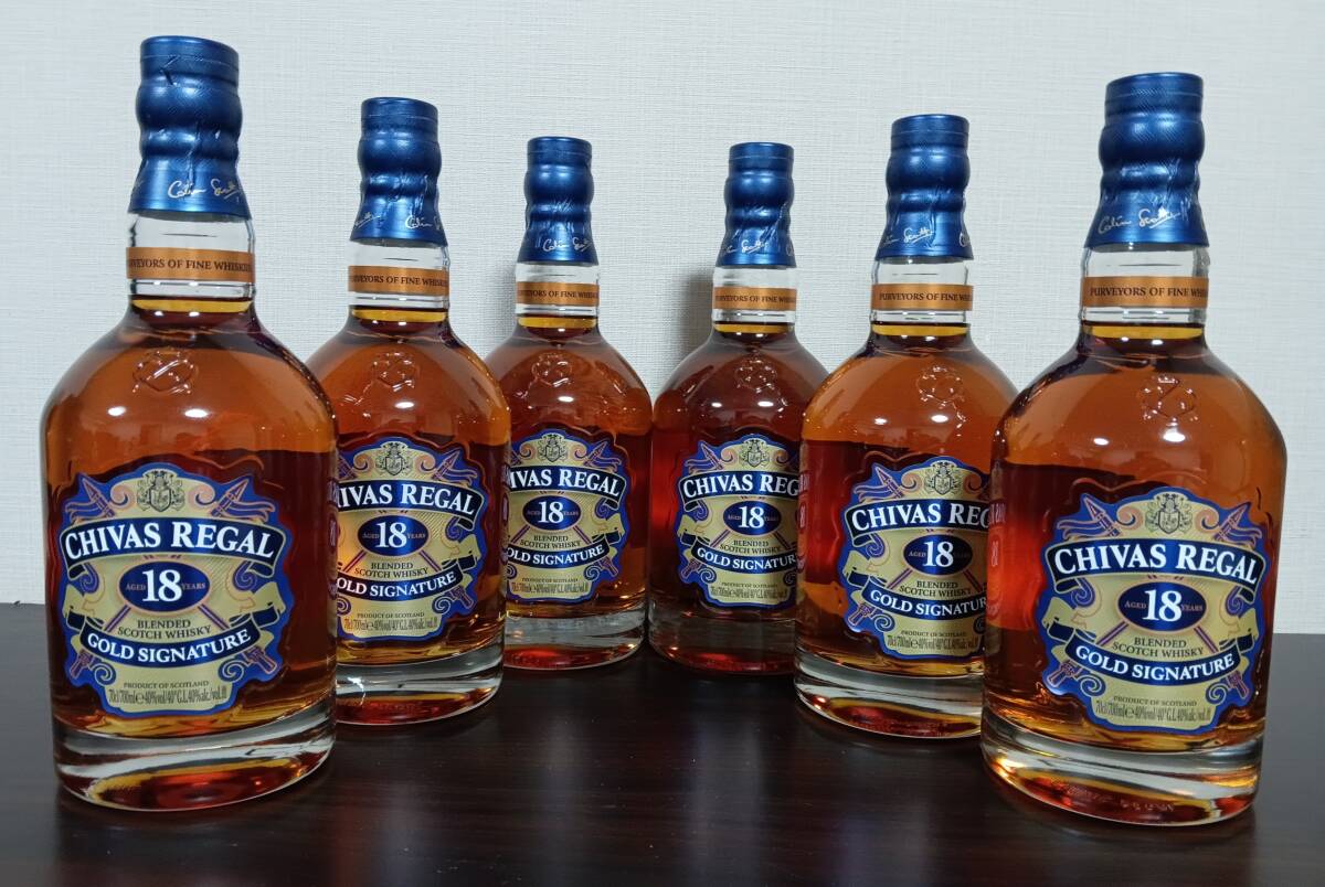 Yahoo!オークション - シーバスリーガル18年 700ml 6本 新品未開封