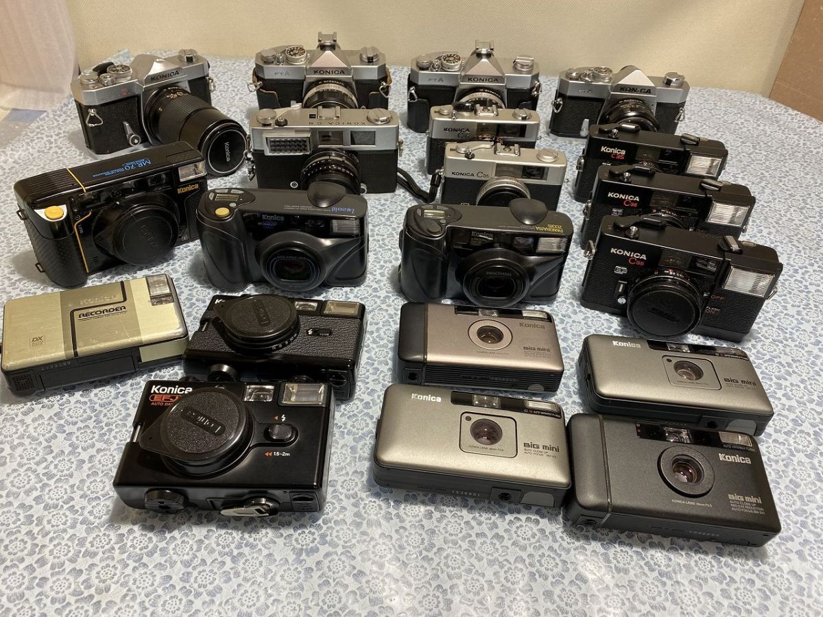 Yahoo!オークション - K902 コニカ フィルムカメラ まとめ 20点 ジャ...