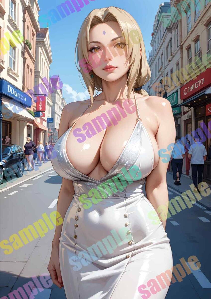 Yahoo!オークション - NARUTO ナルト 綱手 つなで A4 ポスター 同人 イ...