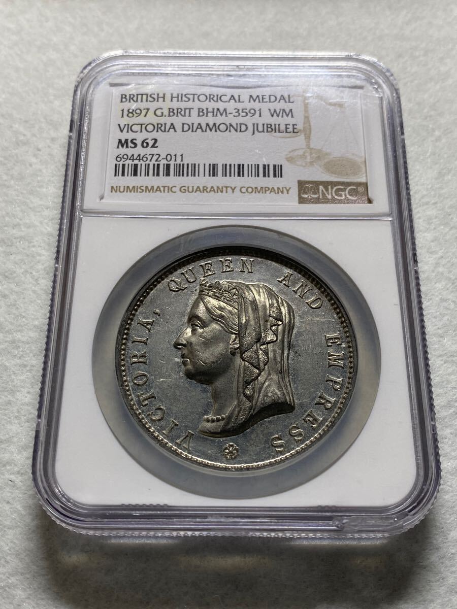 1円出品 1897年 イギリス ホワイトメタルメダル ビクトリア女王治世60周年記念 MS62 NGC 高鑑定品(ヨーロッパ)｜売買されたオークション情報、yahooの商品情報をアーカイブ公開 ...