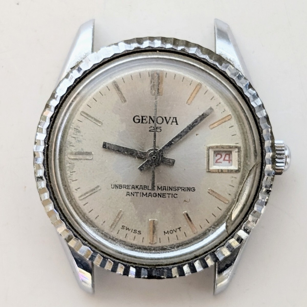 Yahoo!オークション - 希少 GENOVA 25 UNBREAKABLE MAINSPRING ANTIMAG...