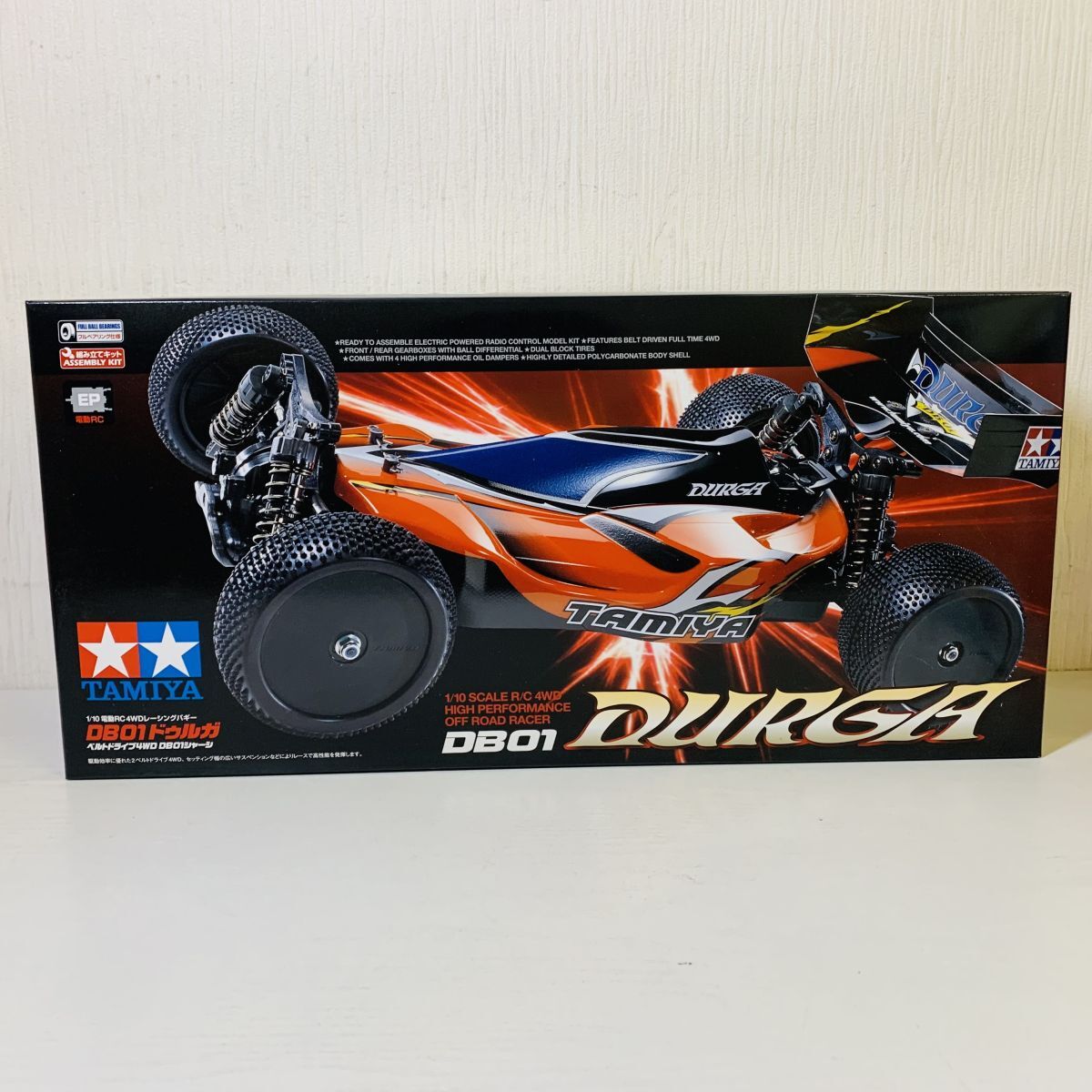 み103【送120】1円～ 未組立 タミヤ 1/10 電動RC 4WDレーシングバギー DB01ドゥルガ ベルトドライブ4WD DB01シャーシ :: Yahoo!Auction ...