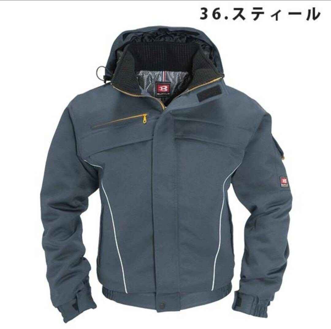 Yahoo!オークション - 2527 バートル防寒ブルゾン7110スティール3Lサイ...