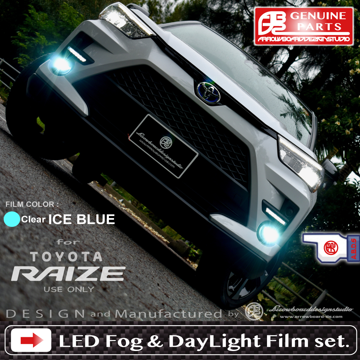 Yahoo!オークション - TOYOTA RAIZE LEDフォグ & デイライトフィルム