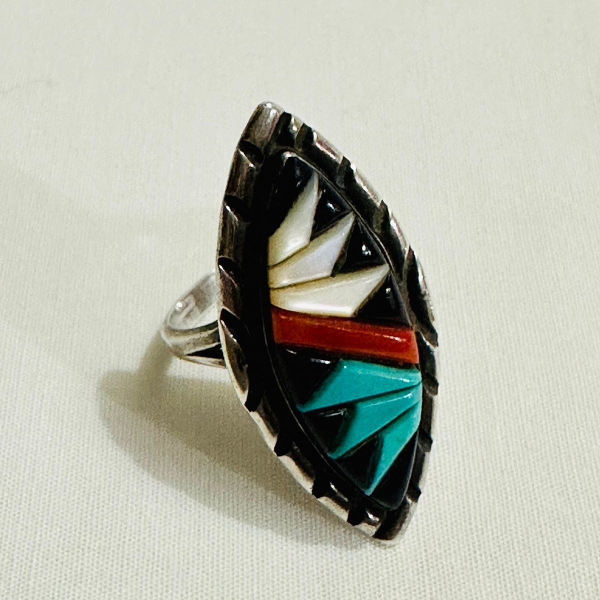 Yahoo!オークション - ht1006【 PK】//ZUNI リング 13号 インディアン ...