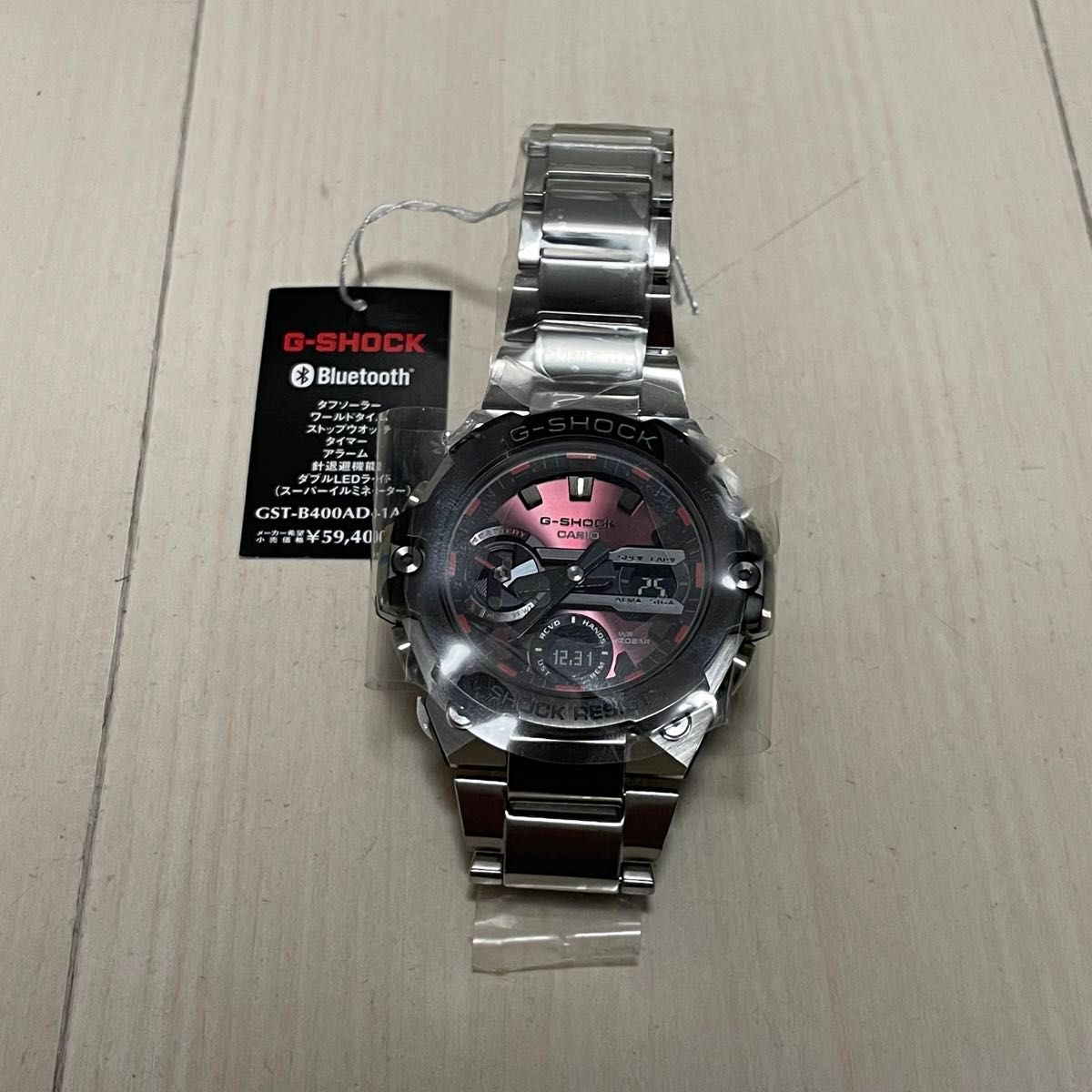 新品未使用 GST-400AD-1A4 G-SHOCK G-STEEL 赤 限定カラー 超 新品未使用 GST-400AD-1A4 G-SHOCK G-STEEL 赤 限定カラー 超