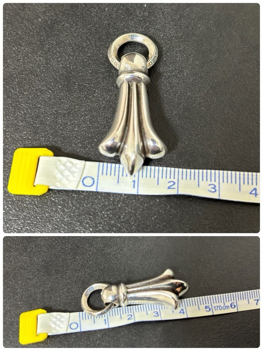 CHROME HEARTS クロムハーツ CH クロス テイル ペンダント 革紐 CHROME HEARTS クロムハーツ CH クロス テイル ペンダント 革紐