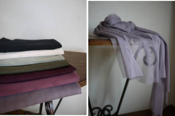 Yahoo!オークション - YONE グレーパープル ソフトチュール生地120...