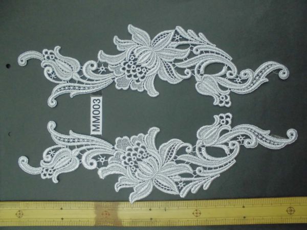 Yahoo!オークション - (MM003)シルバー(S1)のケミカルレースのモチー...